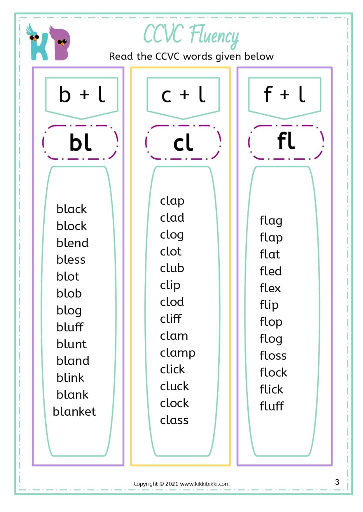 CCVC Words Worksheets - Free Phonics Printable Worksheets