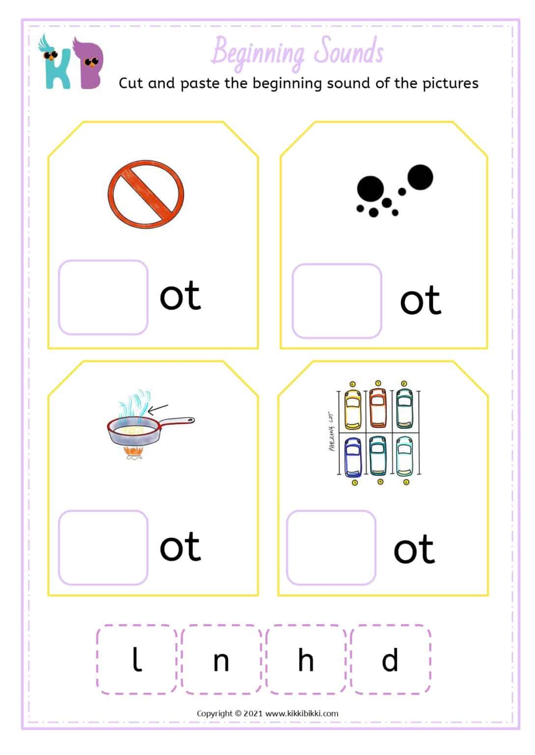 CVC -ot Word Family - Free Phonics Printable