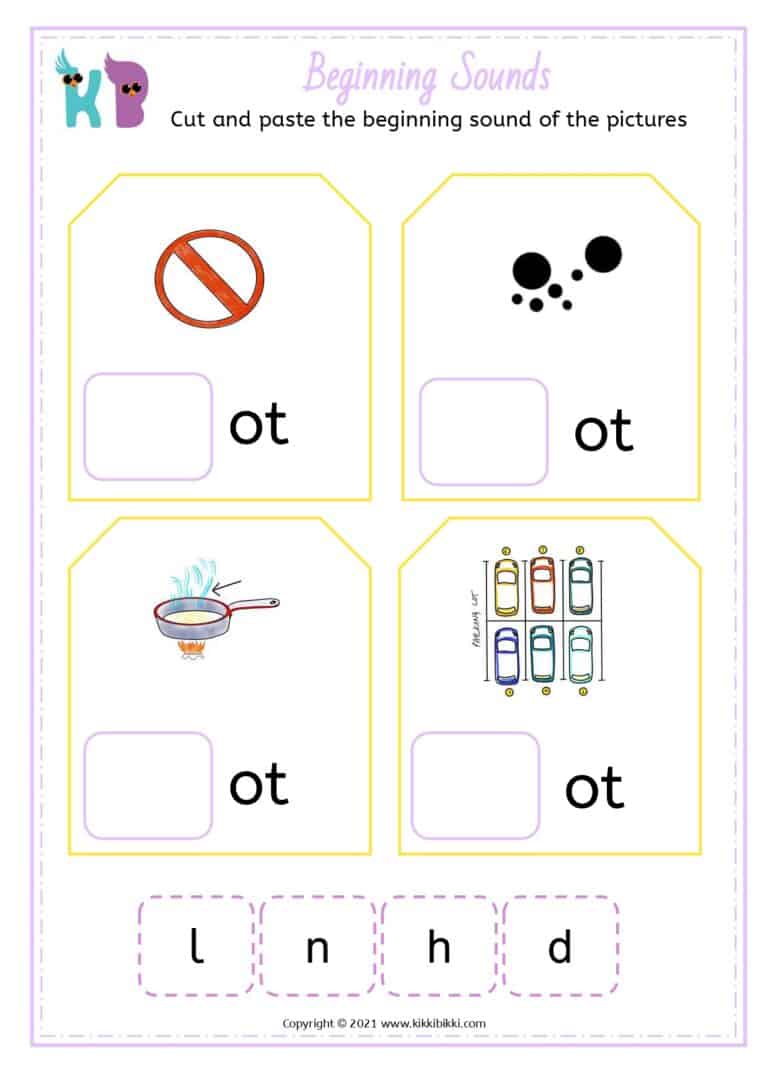 CVC -ot Word Family - Free Phonics Printable
