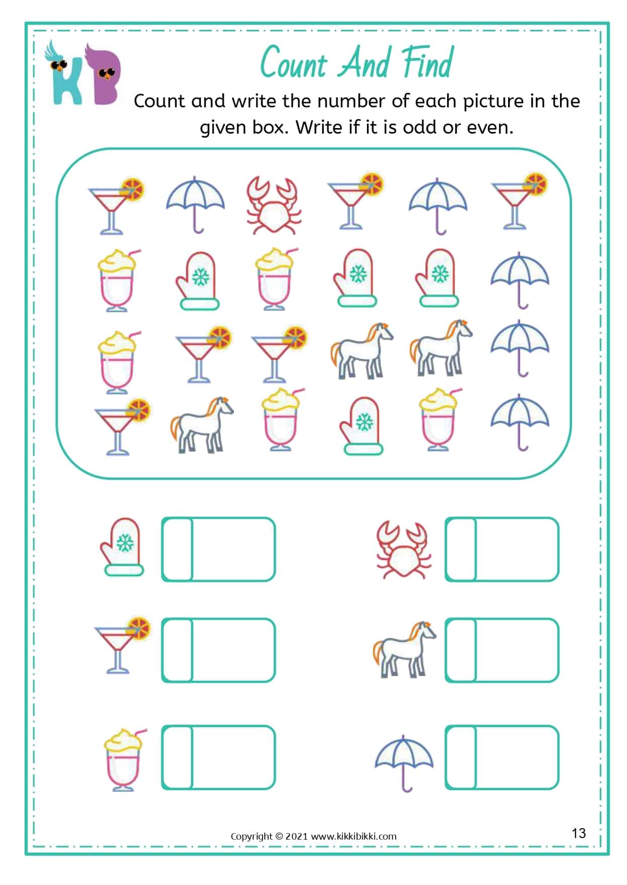 Odd or Even Numbers Worksheets - FREE Printable for Kids