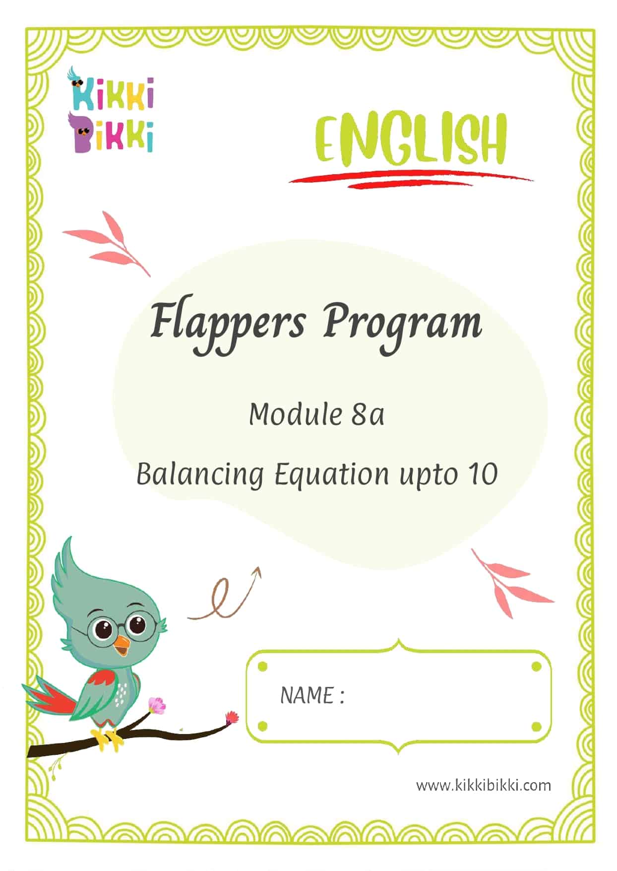 Balancing Equations Worksheet - KikkiBikki - Kindergartener Math