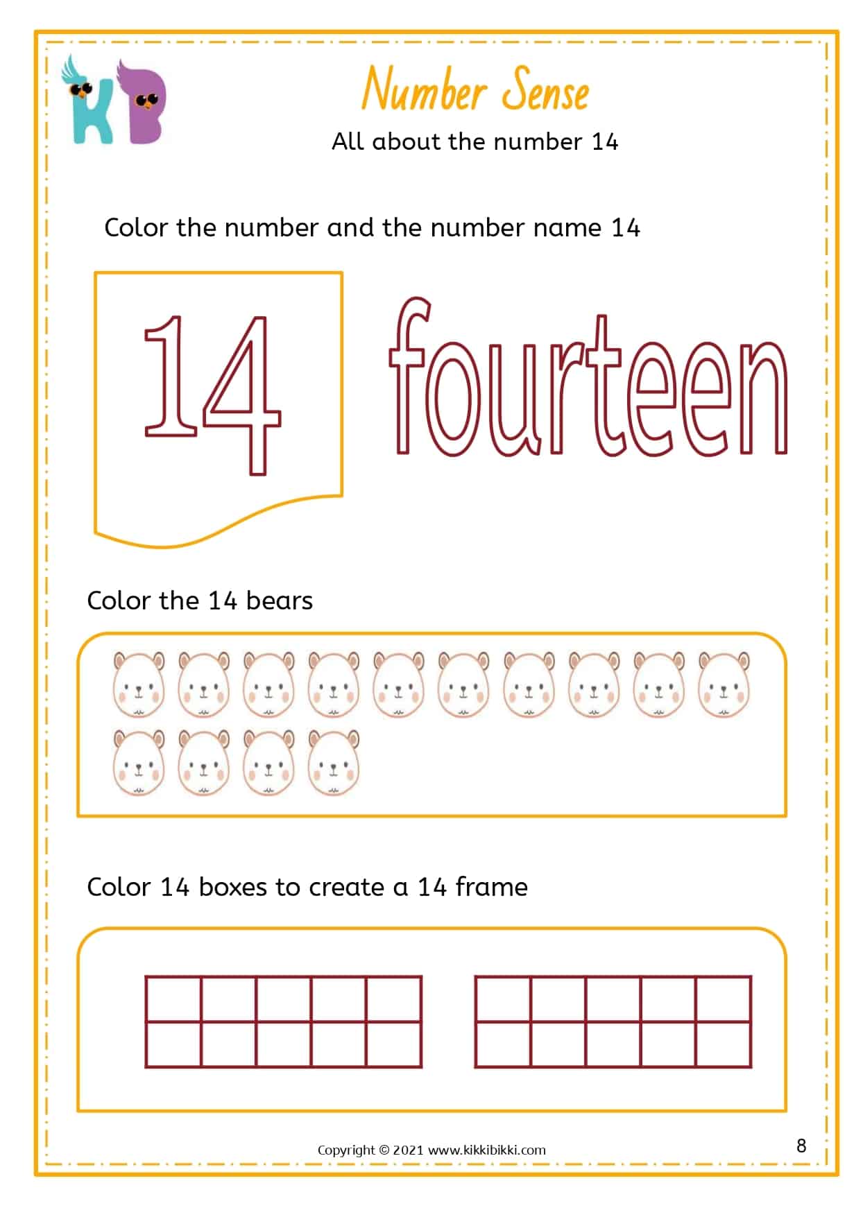 NUMBER SENSE for Kids - Free Math Printable Worksheets