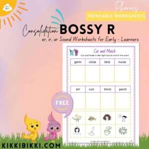 Spellings for er-ir-ur words | Free Phonics Printable Worksheets