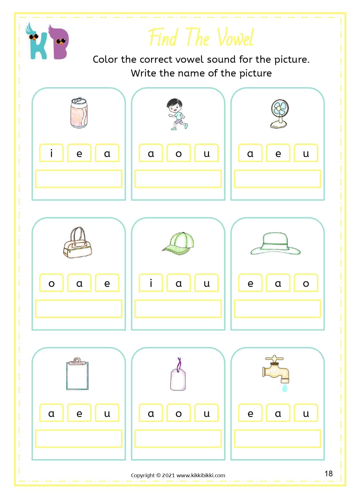 CVC Short a Words Worksheets - Free Phonics Printable