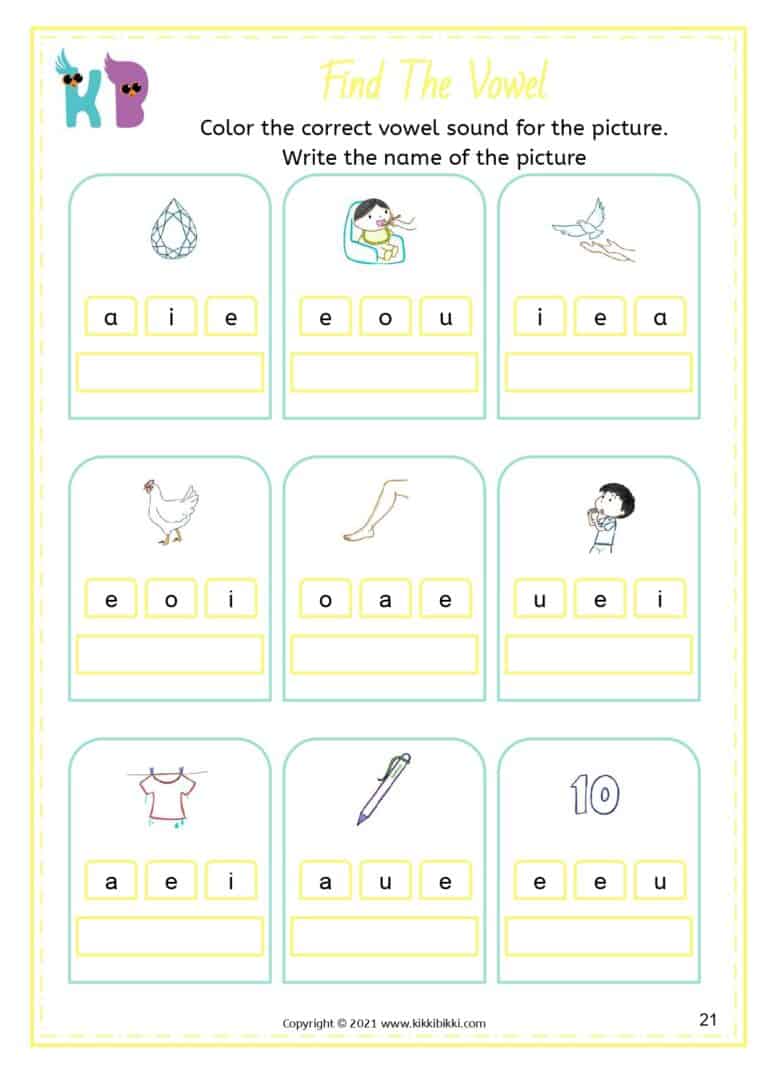 CVC Short e Words Worksheets - Free Phonics Printable