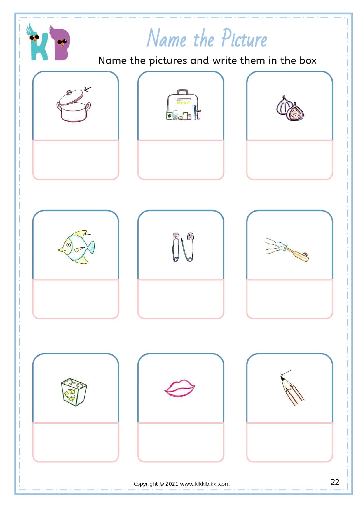 CVC - Short i Words Worksheets - Free Phonics Worksheets