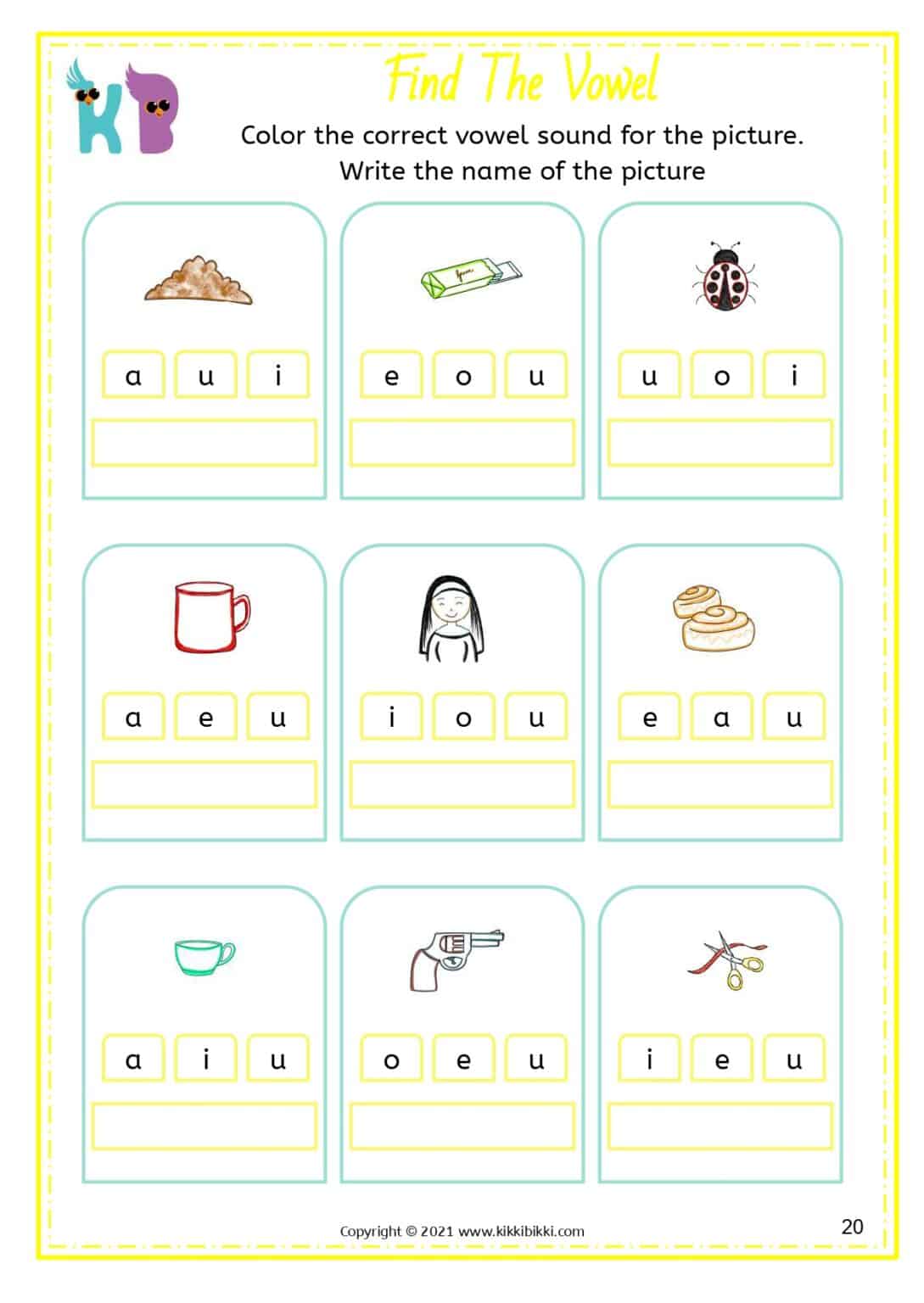 CVC Short u Words Worksheets - Free Phonics Printable