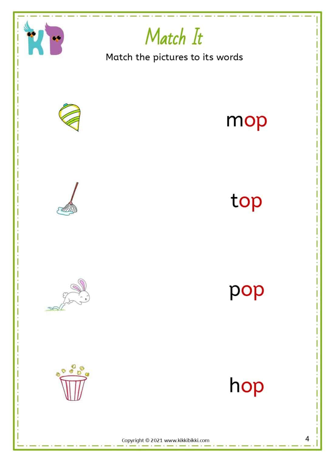 CVC -ad Word Family - Free Phonics Printable