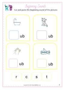 CVC -ub Word Family - Free Phonics Printable