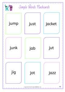 Mastering Simple Words: Flashcards Worksheets