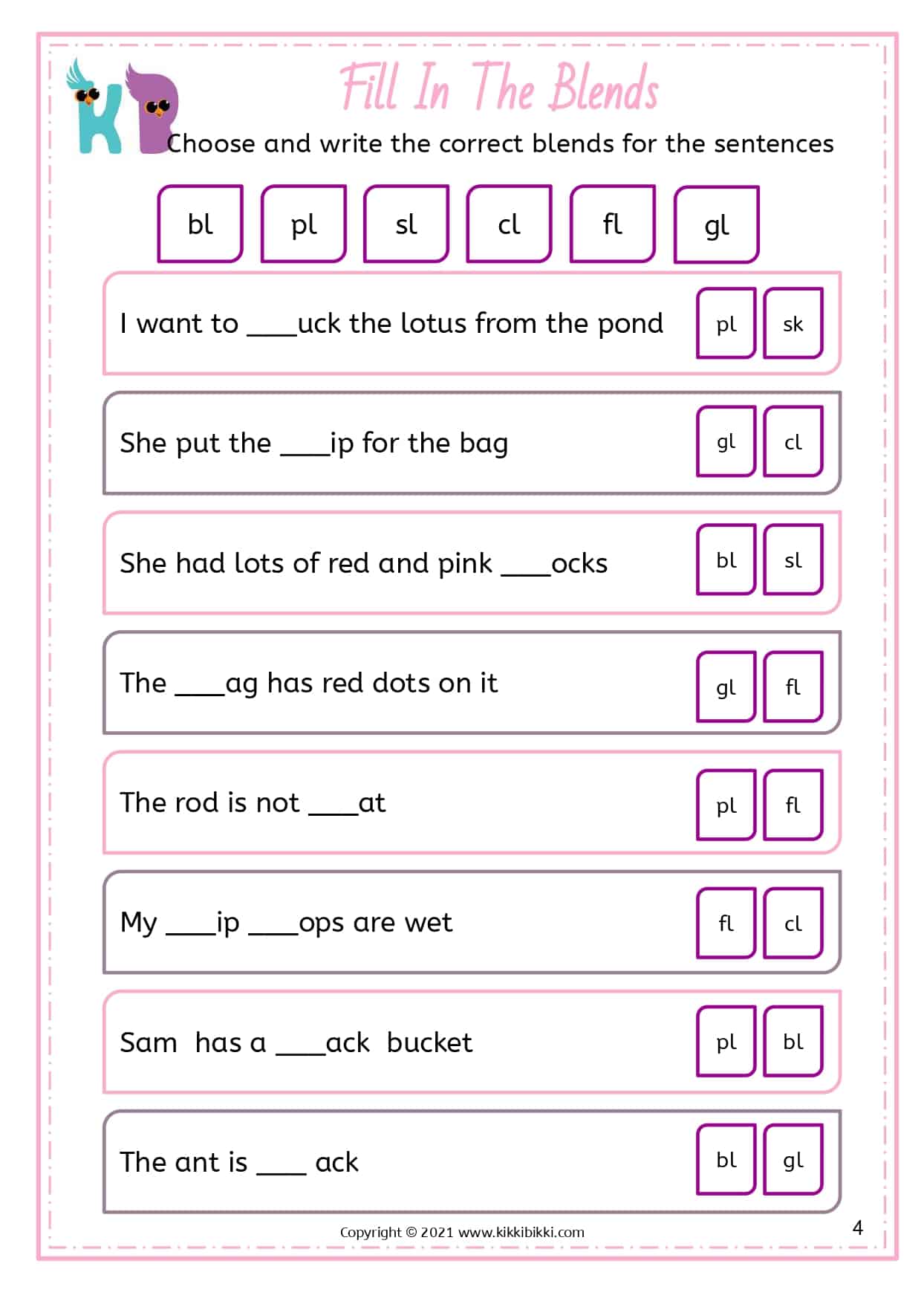 CCVC Words Worksheets - Free Phonics Printable Worksheets