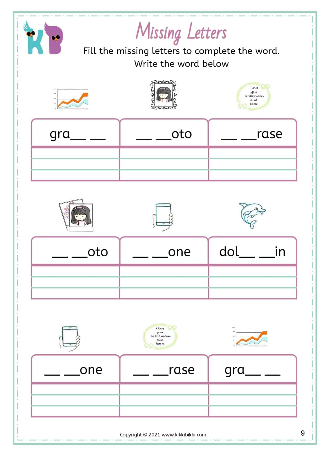 ph Words - Kindergarten Worksheet - Free Phonics Printable