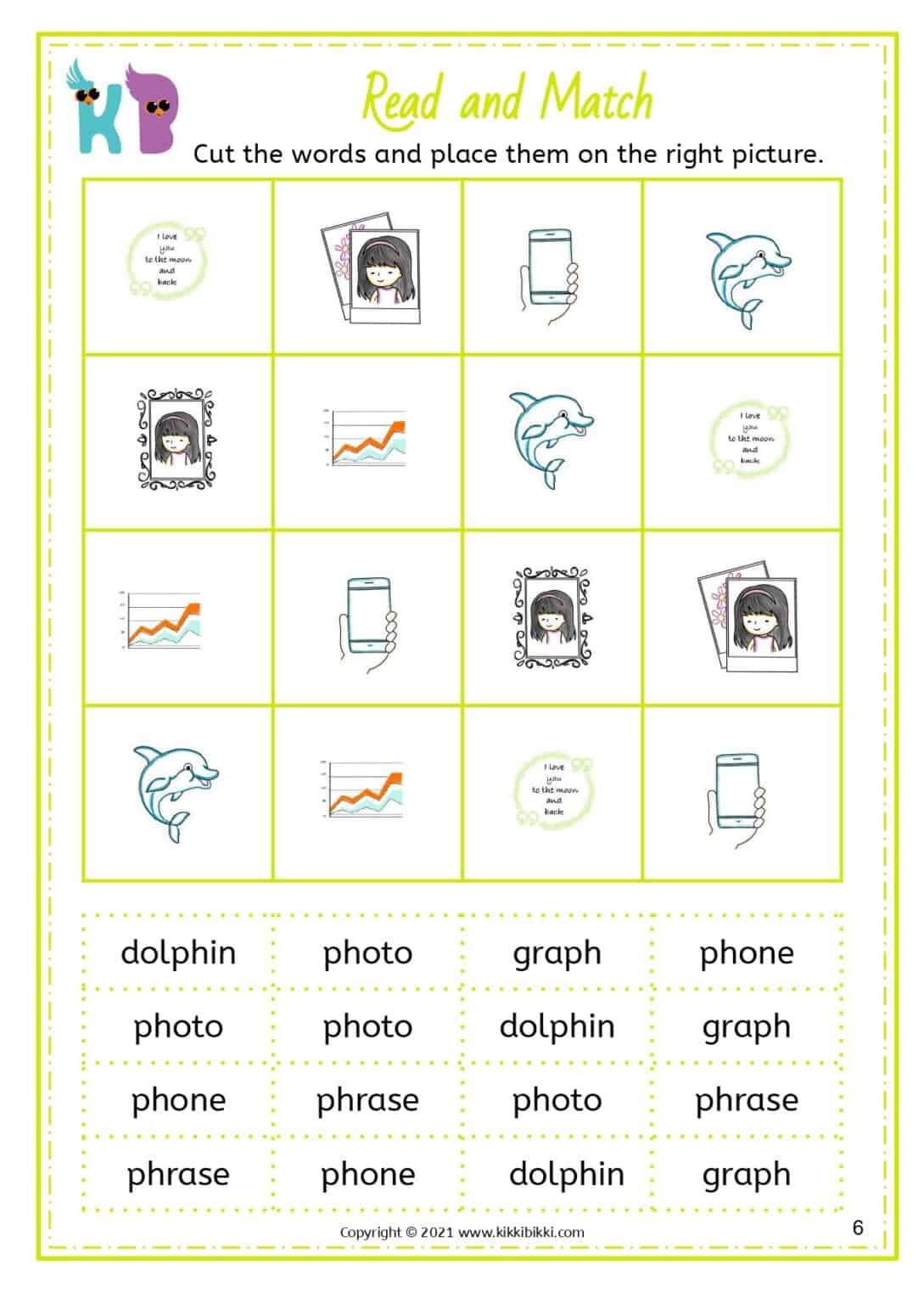 ph Words - Kindergarten Worksheet - Free Phonics Printable