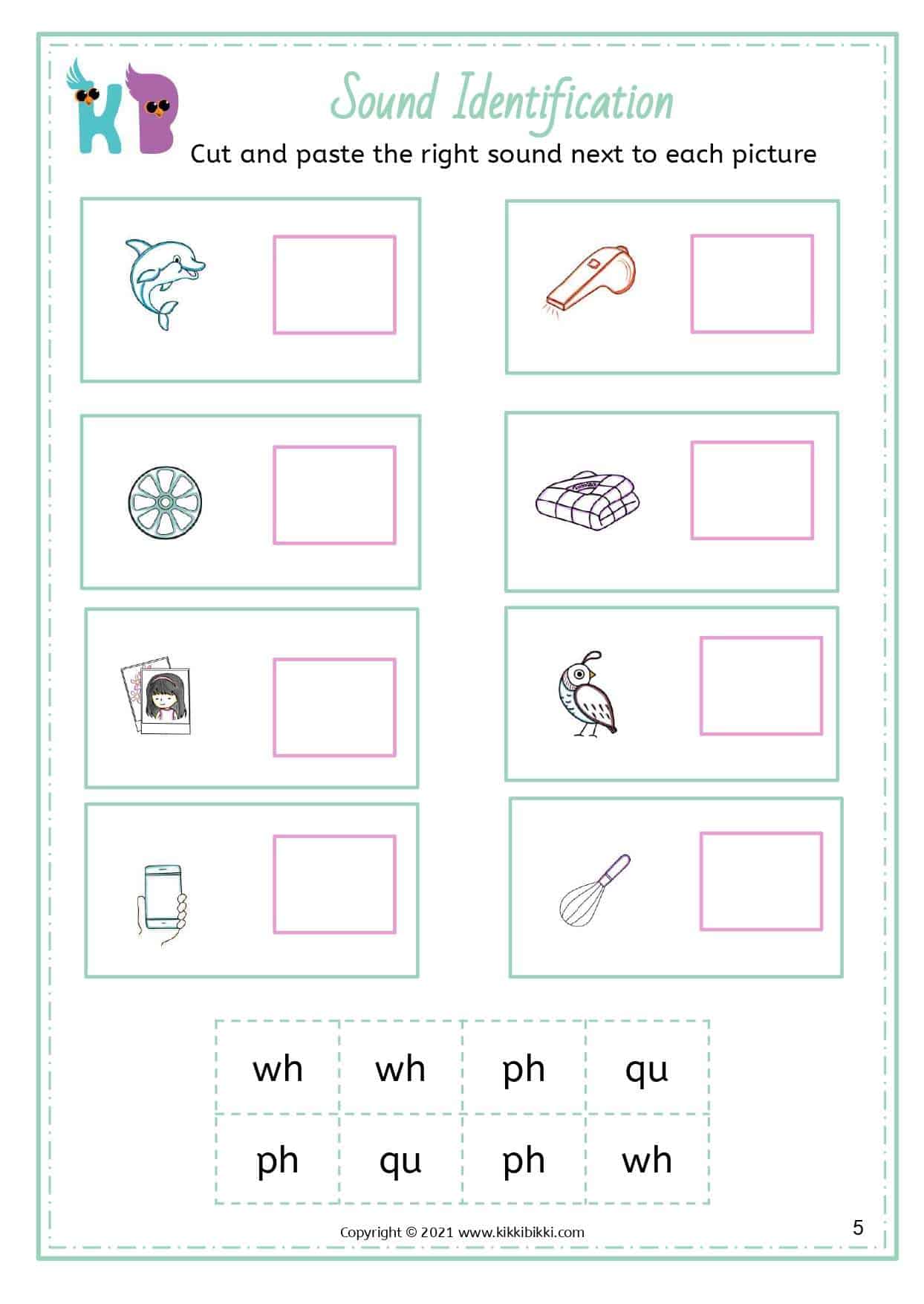 Learn to Spell wh, ph, qu Words | Free Phonics Worksheets