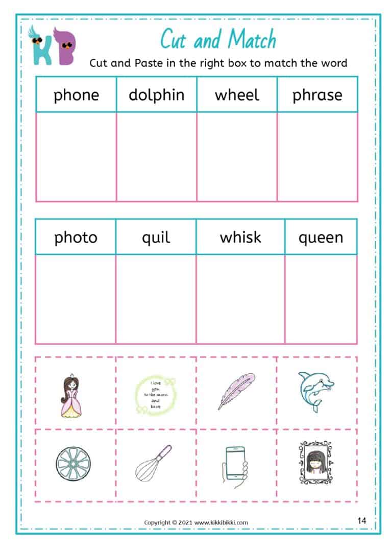 Learn to Spell wh, ph, qu Words | Free Phonics Worksheets