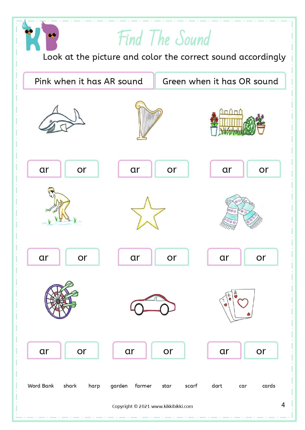 Bossy R Worksheets - FREE Printable - KikkiBikki