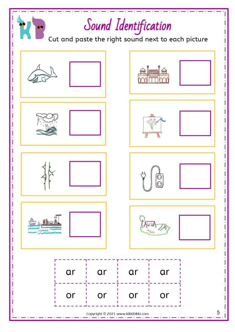 Bossy R Worksheets - FREE Printable - KikkiBikki