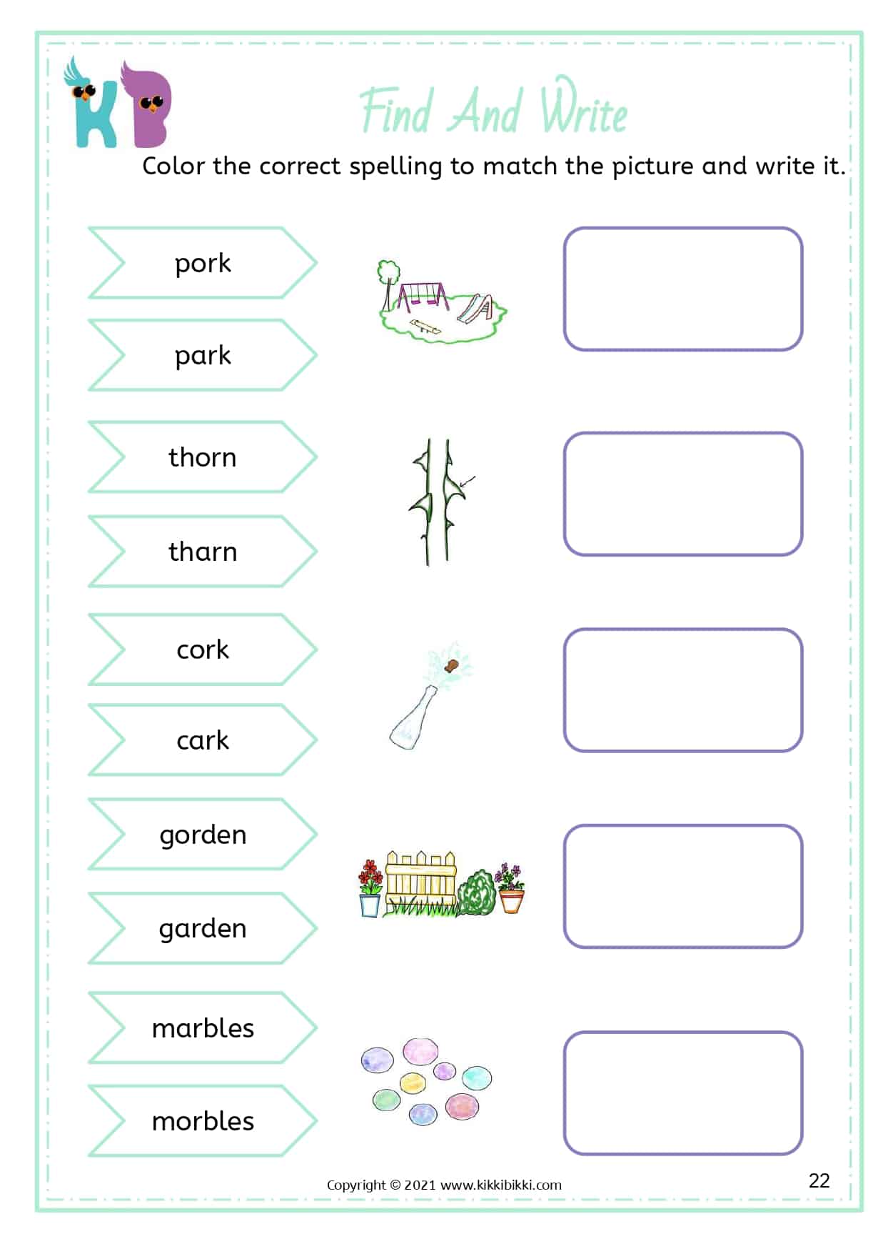 Bossy R Worksheets - FREE Printable - KikkiBikki