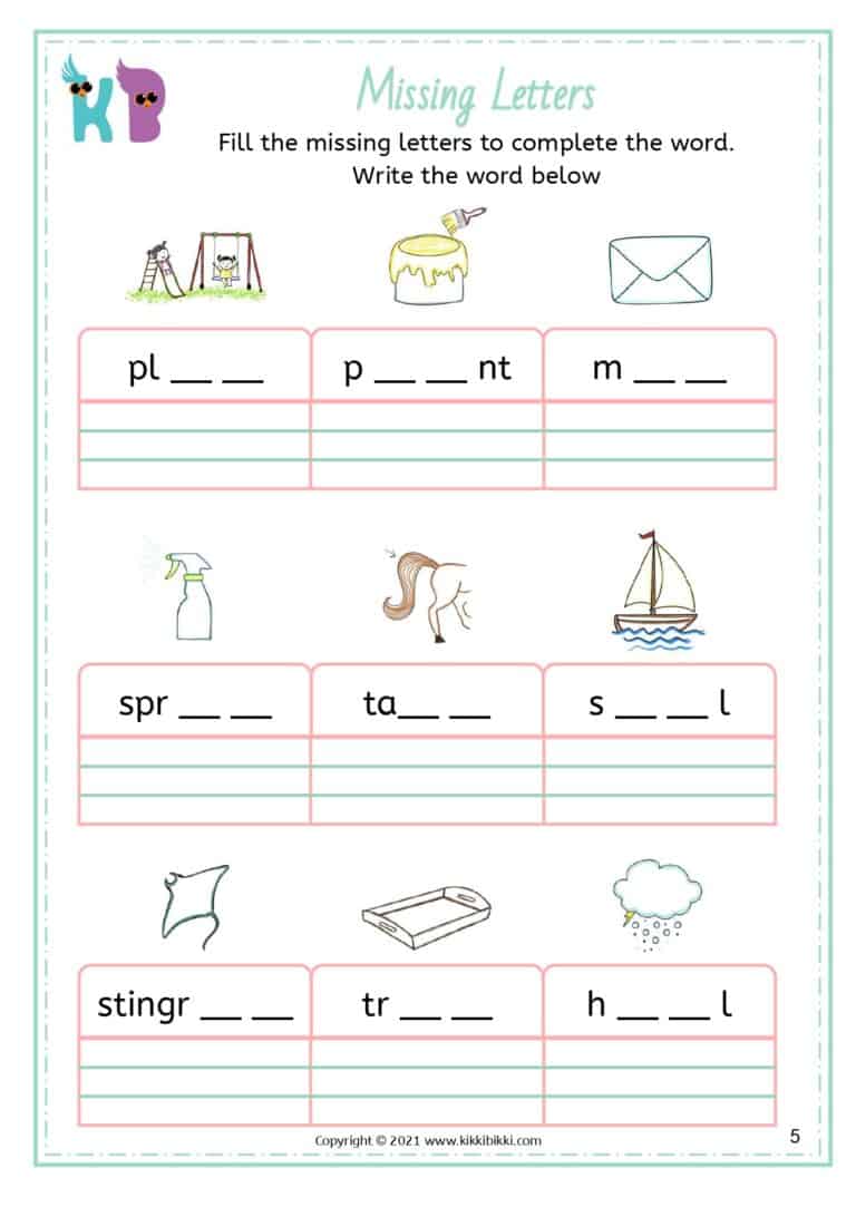 Long A Worksheets: Mastering 'ai' and 'ay' words