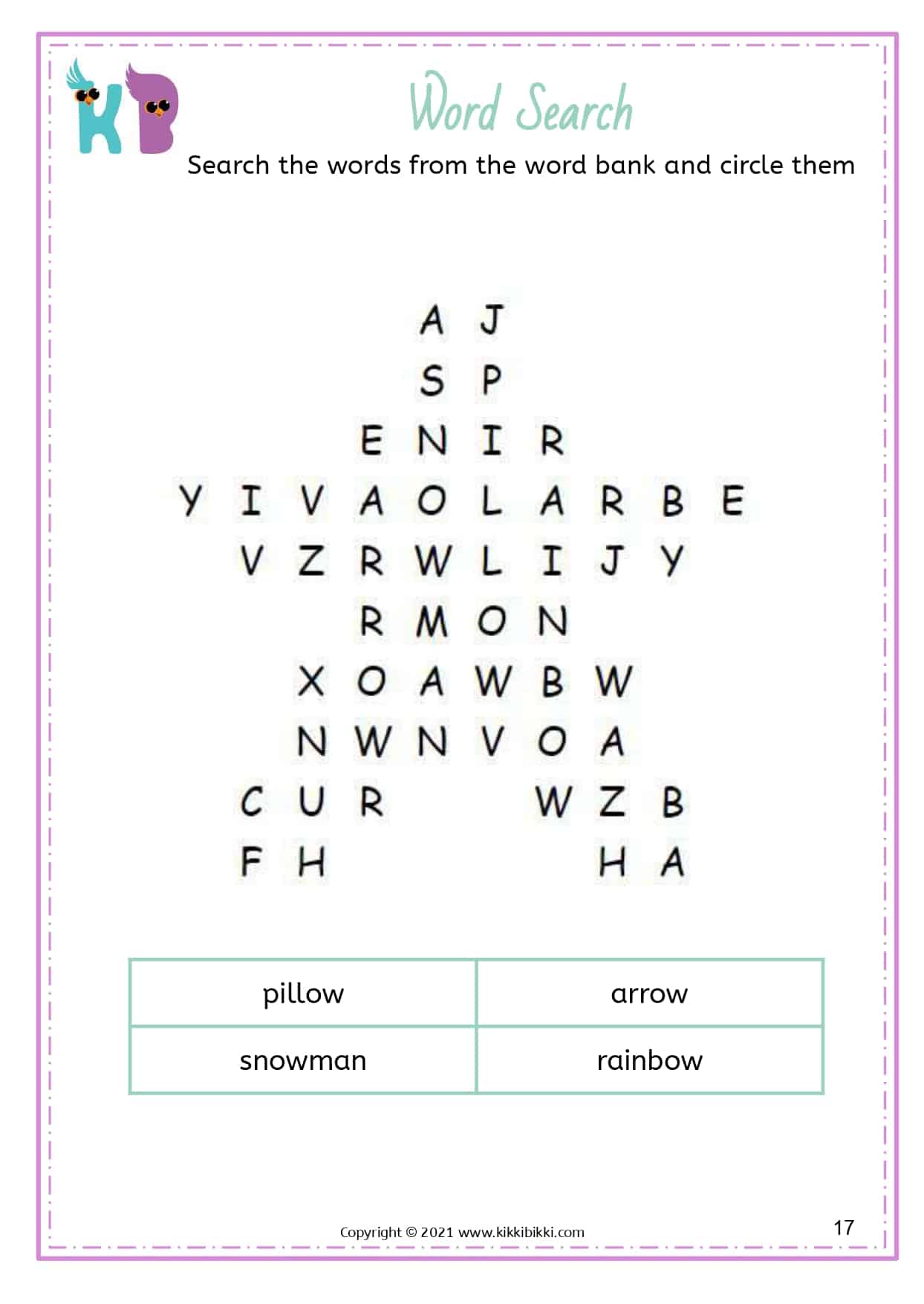 Learn to Spell ou ow Words - Kindergarten Worksheets