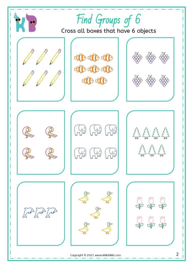 "Discover Grouping Numbers: Fun Worksheets for Kindergarten"