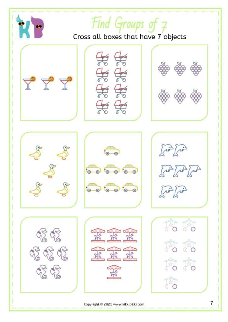 "Discover Grouping Numbers: Fun Worksheets for Kindergarten"