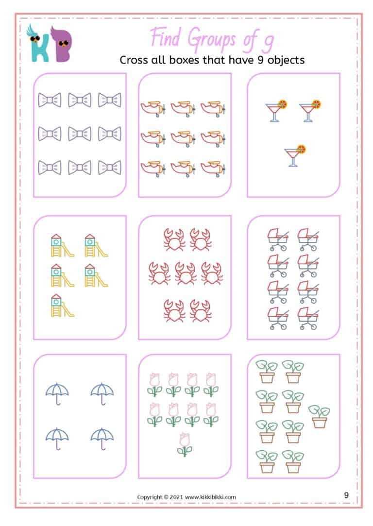 "Discover Grouping Numbers: Fun Worksheets for Kindergarten"