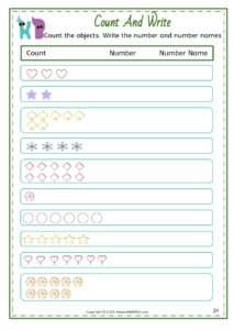 Number Names - Free Math Worksheets - KikkiBikki