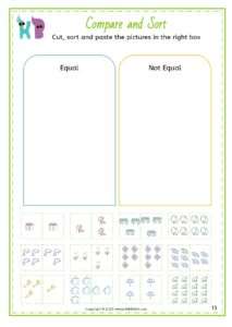 15+ FREE Equal or Not Equal WORKSHEETS - KikkiBikki