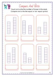 15+ FREE Equal or Not Equal WORKSHEETS - KikkiBikki