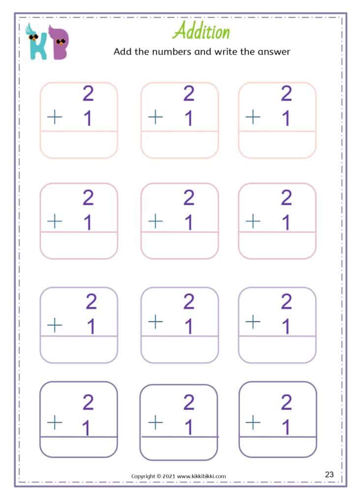 Addition Worksheets for Kindergarten: Fun Activities