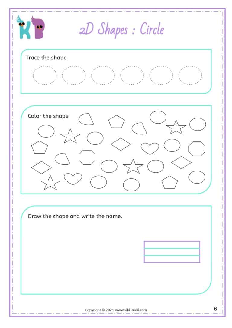 Shapes Adventure: Introduction to 2D Shapes Worksheet for Kids