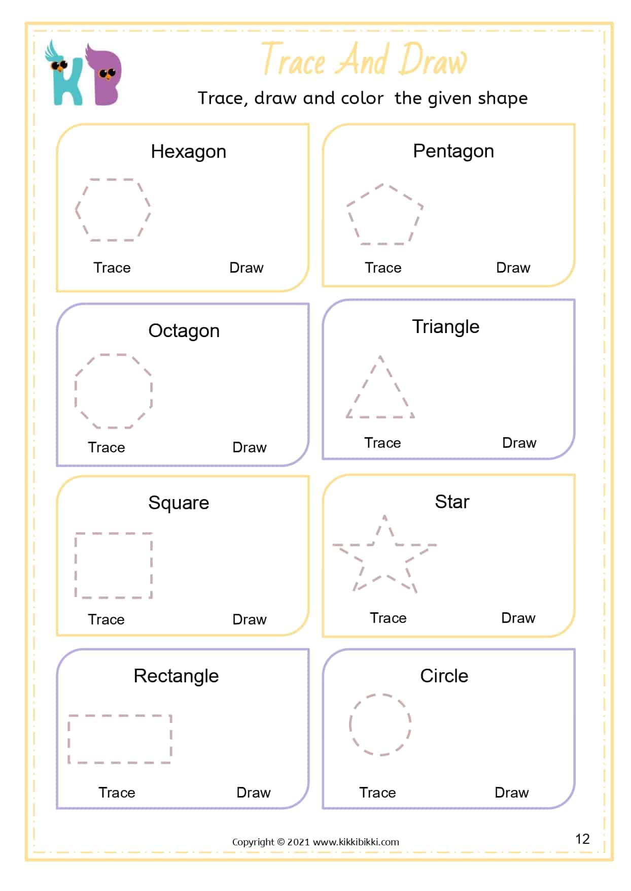 Help your Kindergartener become FLUENT WITH 2D SHAPES