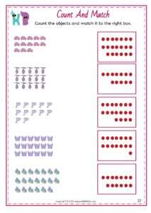 COUNTING NUMBERS WORKSHEETS - Free Math Printable