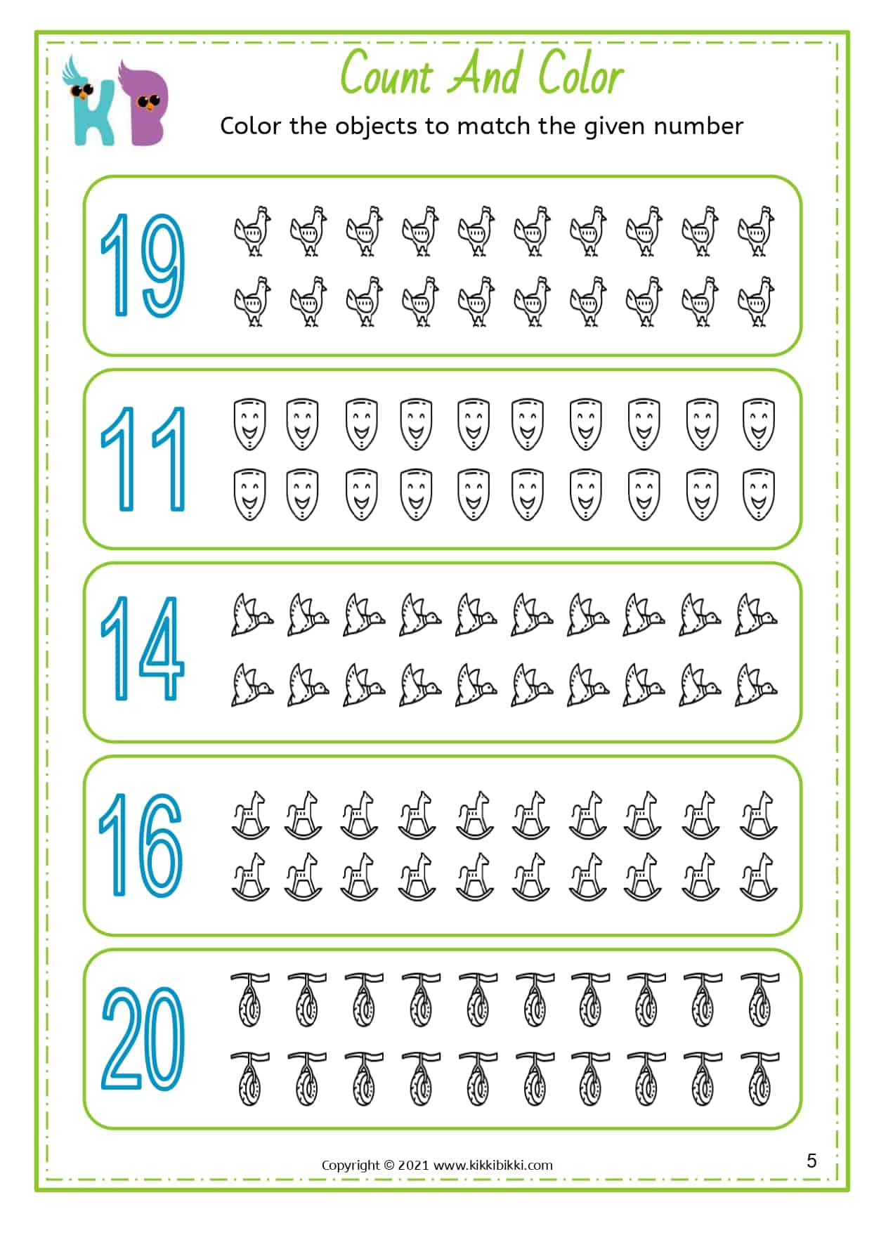 COUNTING NUMBERS WORKSHEETS - Free Math Printable