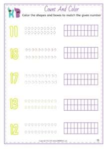 COUNTING NUMBERS WORKSHEETS - Free Math Printable