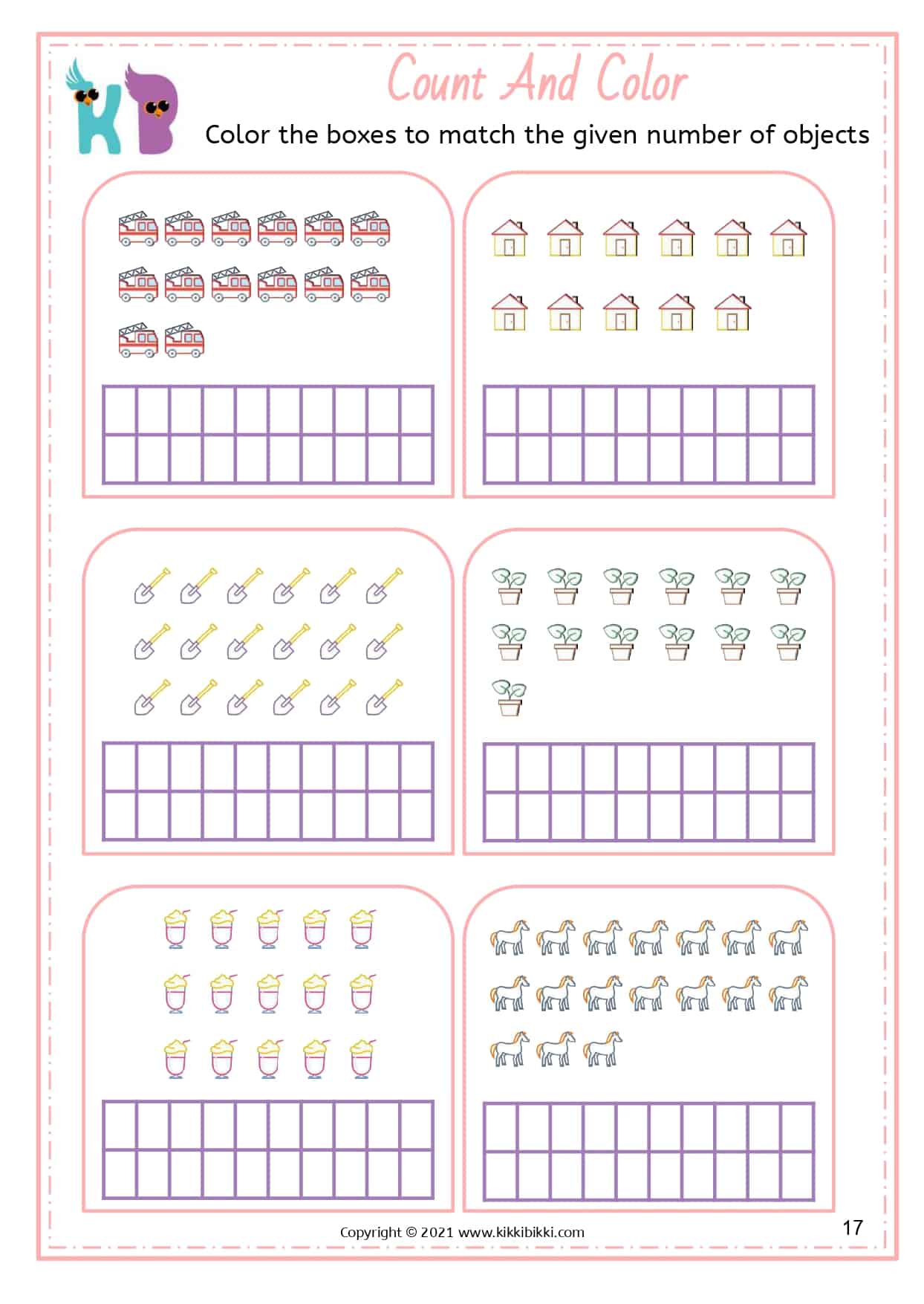 COUNTING NUMBERS WORKSHEETS - Free Math Printable