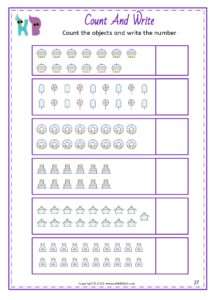 COUNTING NUMBERS WORKSHEETS - Free Math Printable