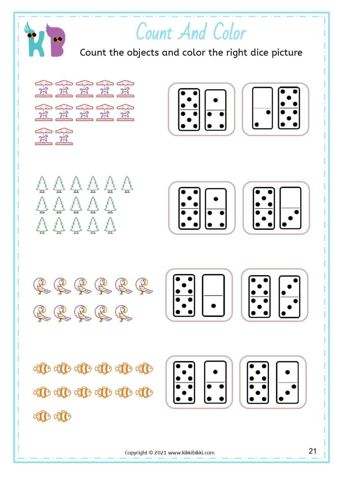 COUNTING NUMBERS WORKSHEETS - Free Math Printable