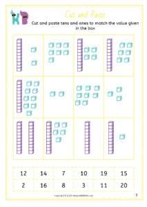 PLACE VALUE - Free Math Kindergarten Worksheets - KikkiBikki