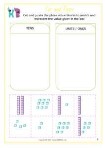 PLACE VALUE - Free Math Kindergarten Worksheets - KikkiBikki