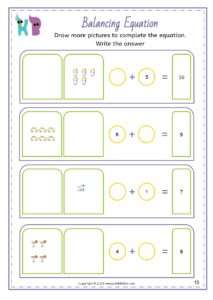 BALANCING EQUATION WORKSHEETS - Free Math Printable