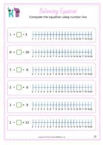 BALANCING EQUATION WORKSHEETS - Free Math Printable