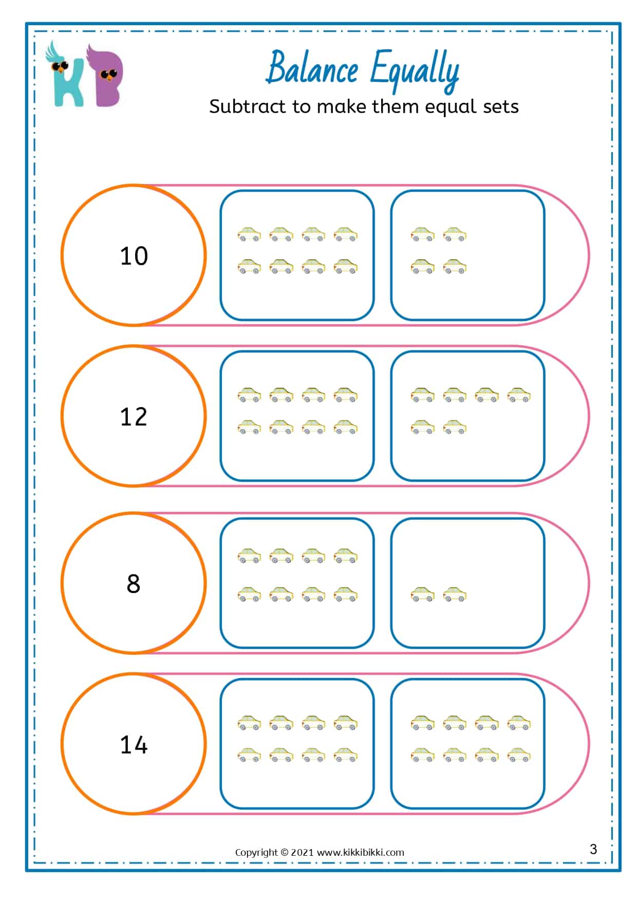 BALANCING EQUATION - Free Math Printable Worksheets