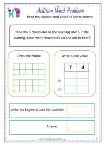 ADDITION - WORD PROBLEMS - Free Math Printable Worksheets