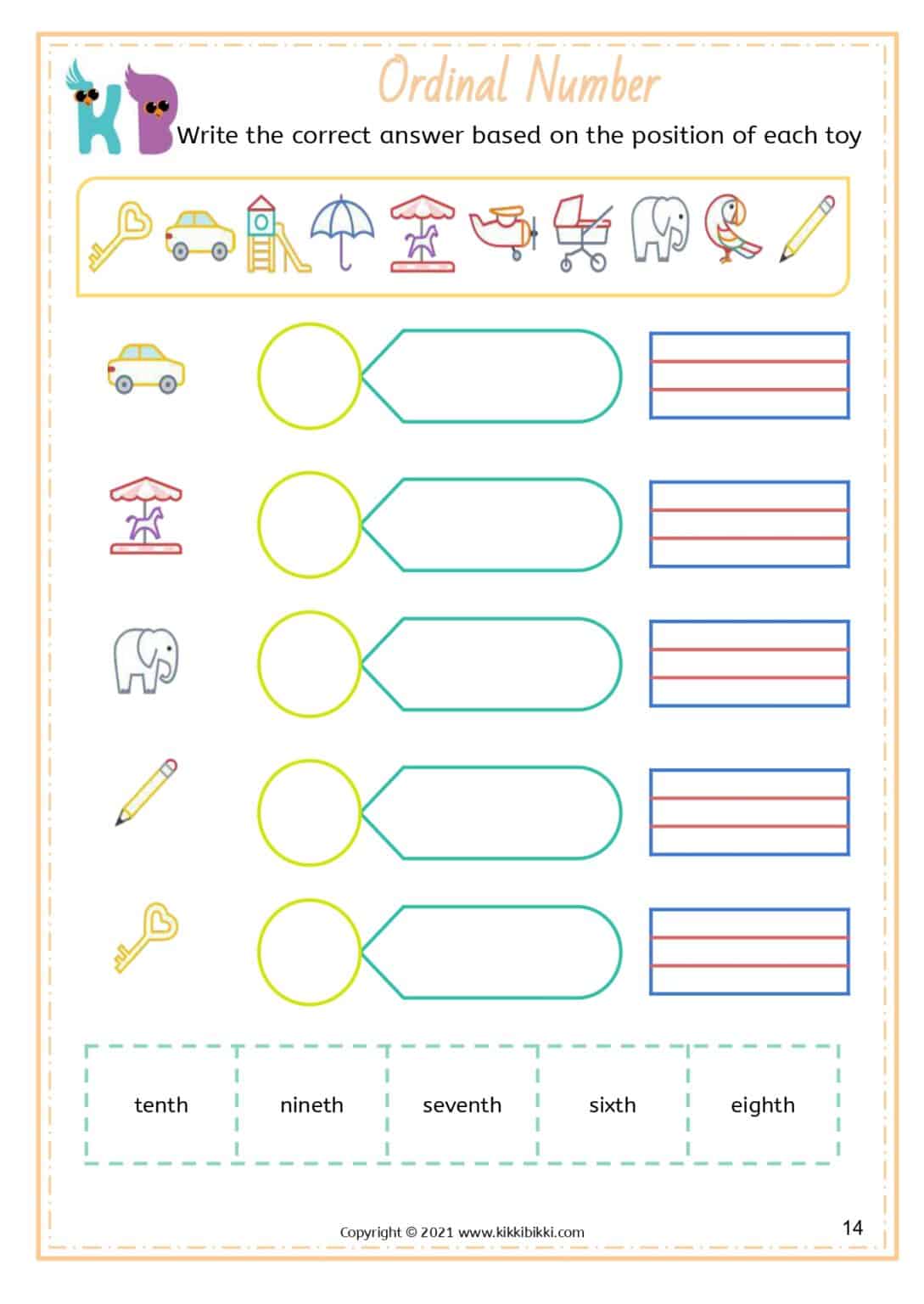 INTRODUCTION TO ORDINAL NUMBERS - KikkiBikki