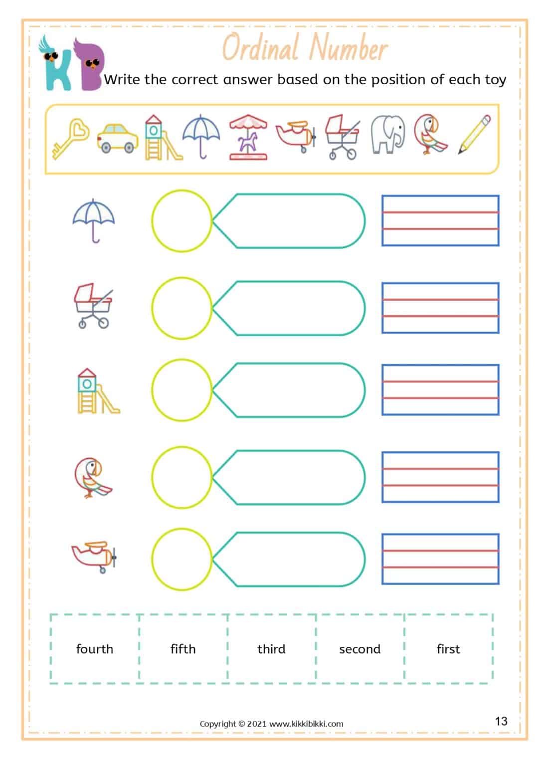INTRODUCTION TO ORDINAL NUMBERS - KikkiBikki