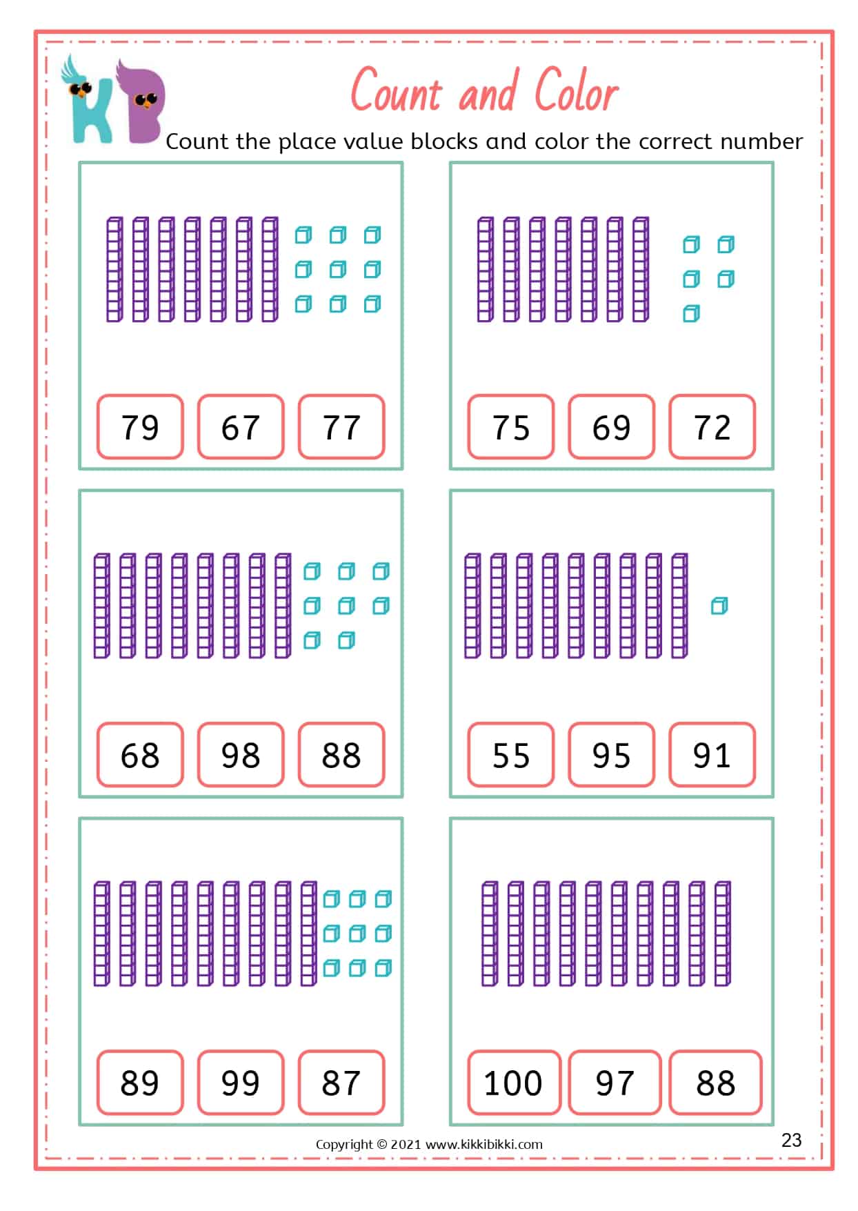 PLACE VALUE WORKSHEETS - KikkiBikki
