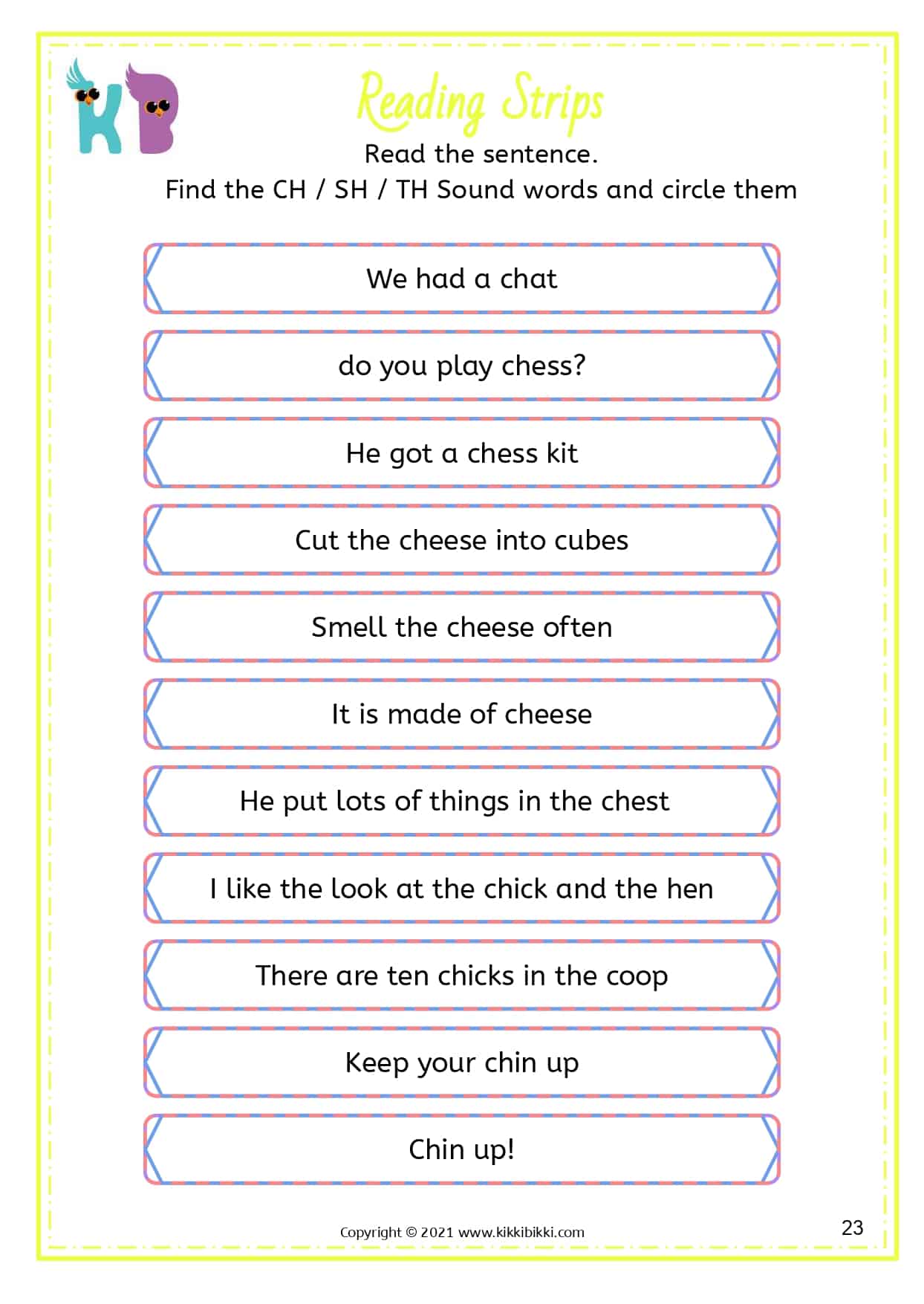 Free Digraphs Printable Worksheets - KB Worksheets - KikkiBikki