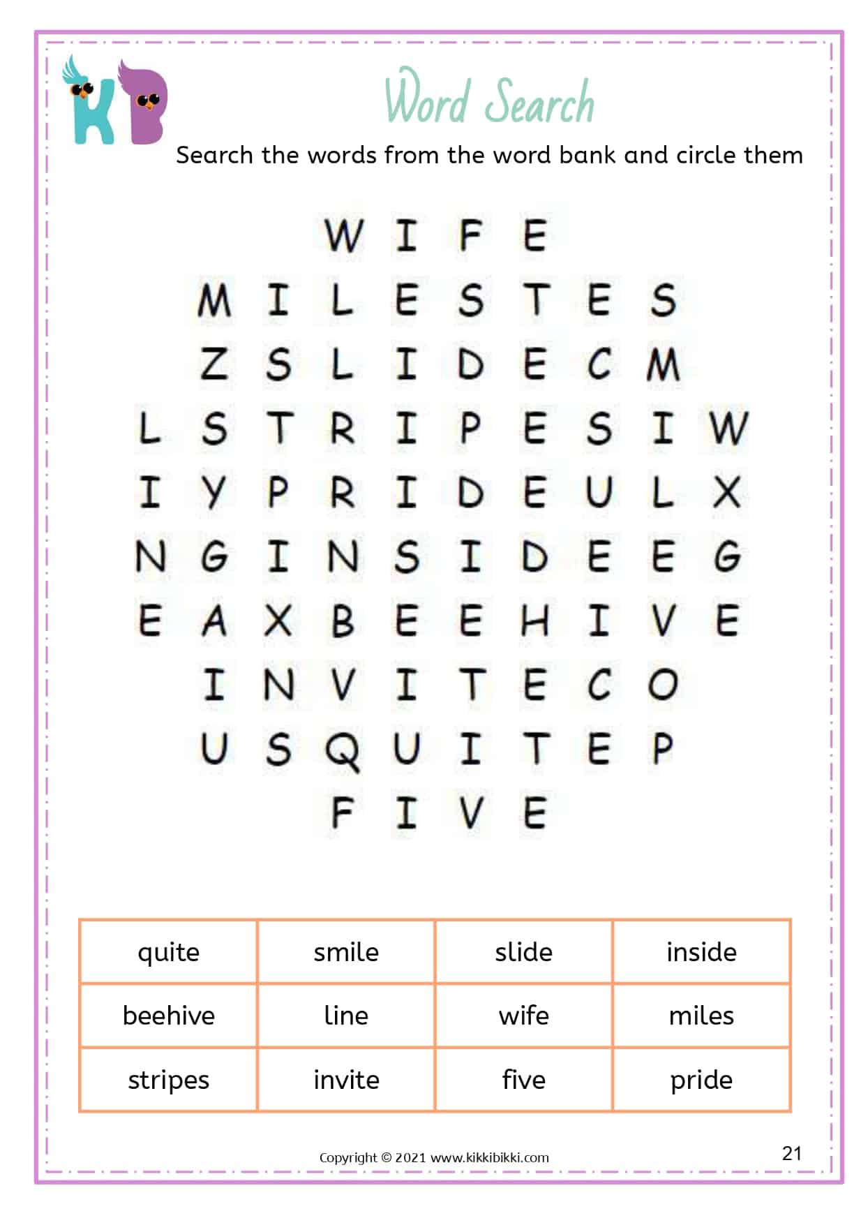 Master Silent E with Free Reading & Word Search Worksheets